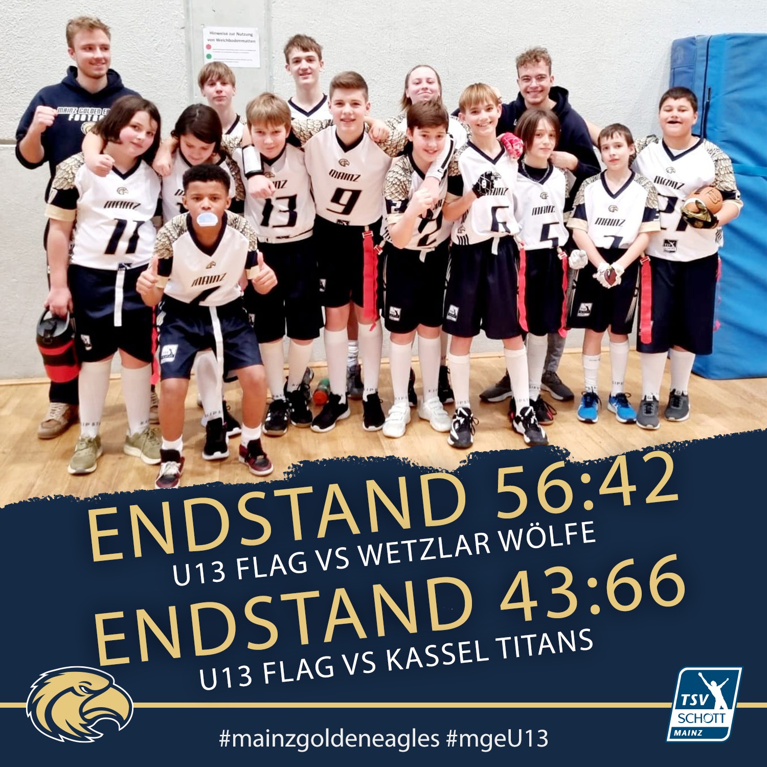 GAMEDAY U 13 FLAG ….ZU GAST BEI DEN WETZLAR WÖLFEN – American Football